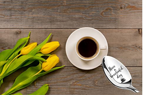 Have A Brewteaful Day Engraved Spoon Gift | Birthday Gift for Men Women | Christmas Gifts | Ideal Gift For Tea Coffee Lovers | Stainless Steel 7 inch Spoon
