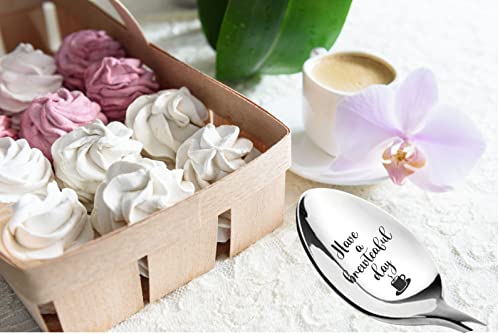 Have A Brewteaful Day Engraved Spoon Gift | Birthday Gift for Men Women | Christmas Gifts | Ideal Gift For Tea Coffee Lovers | Stainless Steel 7 inch Spoon