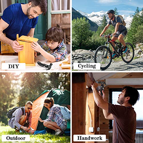 Camping Accessories Multitool Mini Hammer with Knife for Men Survival Tool Cool & Unique Gifts for Dad/ Boyfriend/Brother/Friends/Teens as valentines Day/Fatherās Day/ Birthday/ Christmas