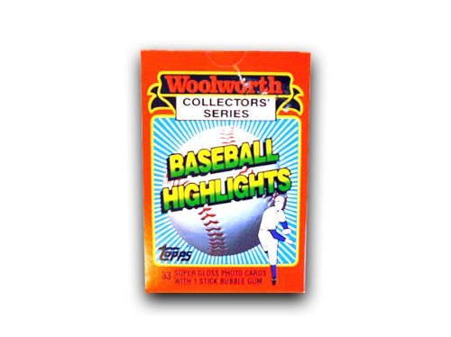Topps 1989 Woolworth Baseball Highlights Factory Set