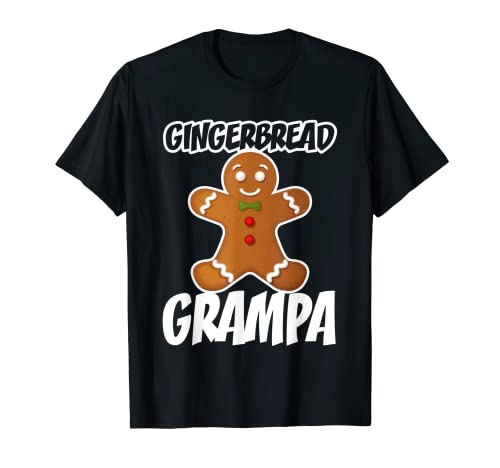 Mens Gingerbread Grampa Christmas Stocking Stuffer T-Shirt