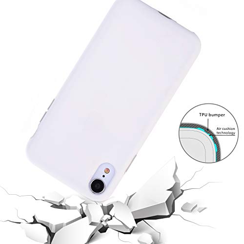 BAISRKE Case for iPhone XR, Hybrid Heavy Duty Protection Case Hard Plastic & Soft TPU Sturdy Shockproof Armor High Impact Resistant Cover for iPhone XR [White]