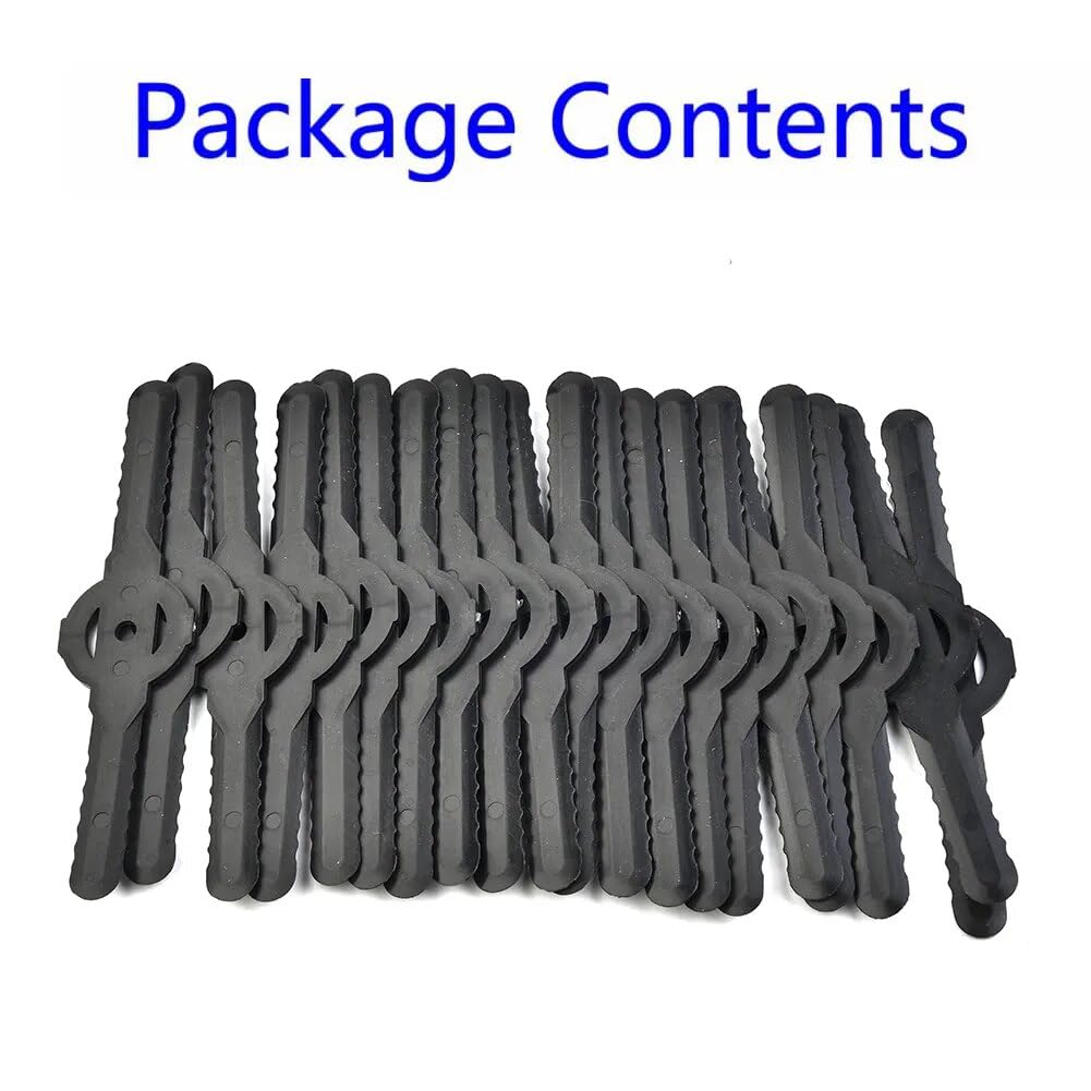 SAITOM 20PCS Plastic Cutter Blades for Electric Cordless Grass Trimmer Lawn Mower Grass Cutter Replacement Plastic Blades Garden Tools