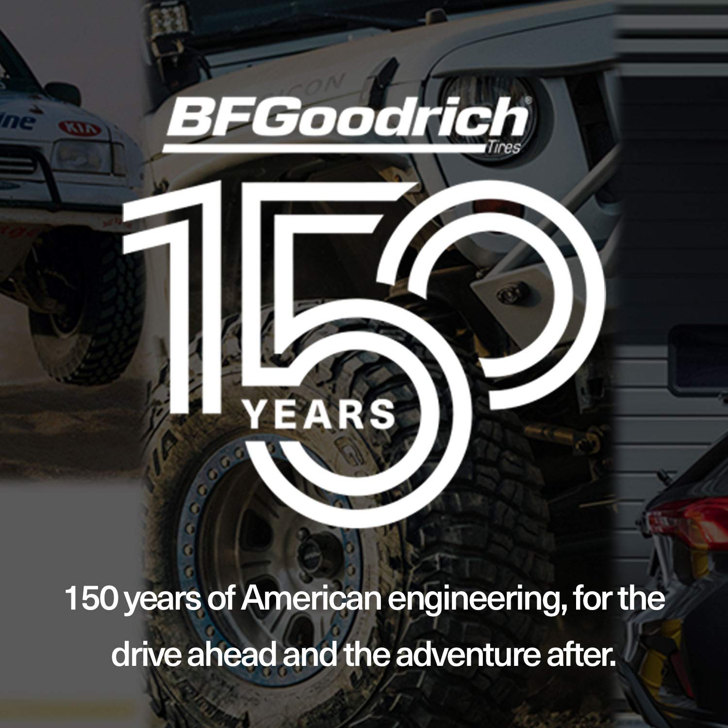 BFGoodrich All Terrain T/A KO2 Radial Car Tire for Light Trucks, SUVs, and Crossovers,LT235/85R16/E 120/116S