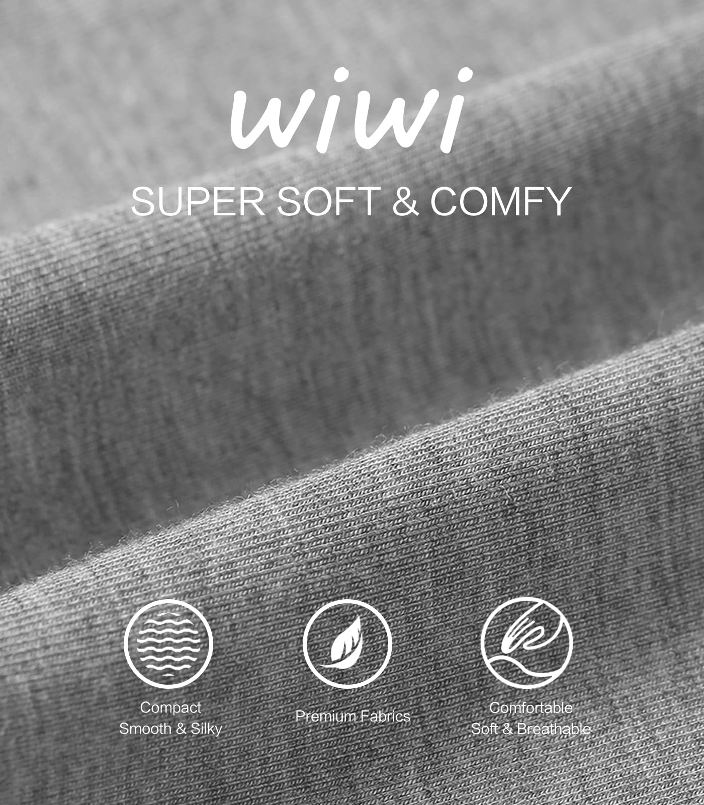 WiWi Viscose from Bamboo Pajamas Set for Women Soft Long Sleeve Button Down Sleepwear Plus Size Pj Lounge Sets S-3X, Heather Grey, 3X