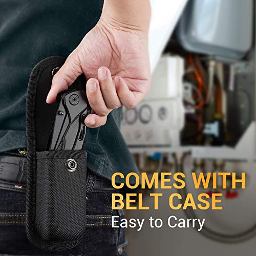 Father’s Day Gifts for Dad Men from Daughter Son, 16-in-1 Multitool Knife Plier Camping Accessories Pocket Multi Tools, Cool Gadgets Birthday for Him Husband Wife Who Have Everything Wants Nothing
