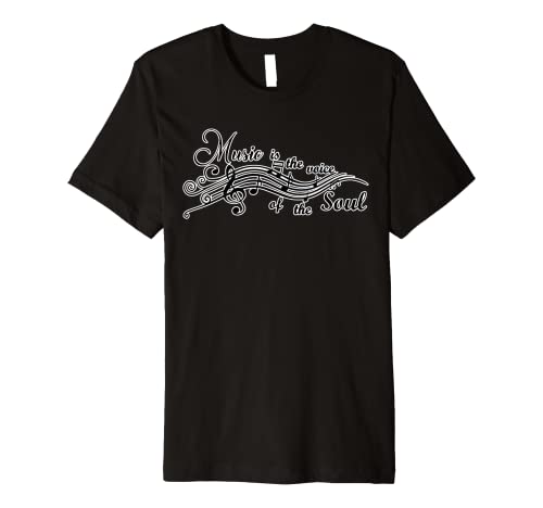 Music is the Voice Xmas Gift Stocking Stuffer Holiday Party Premium T-Shirt