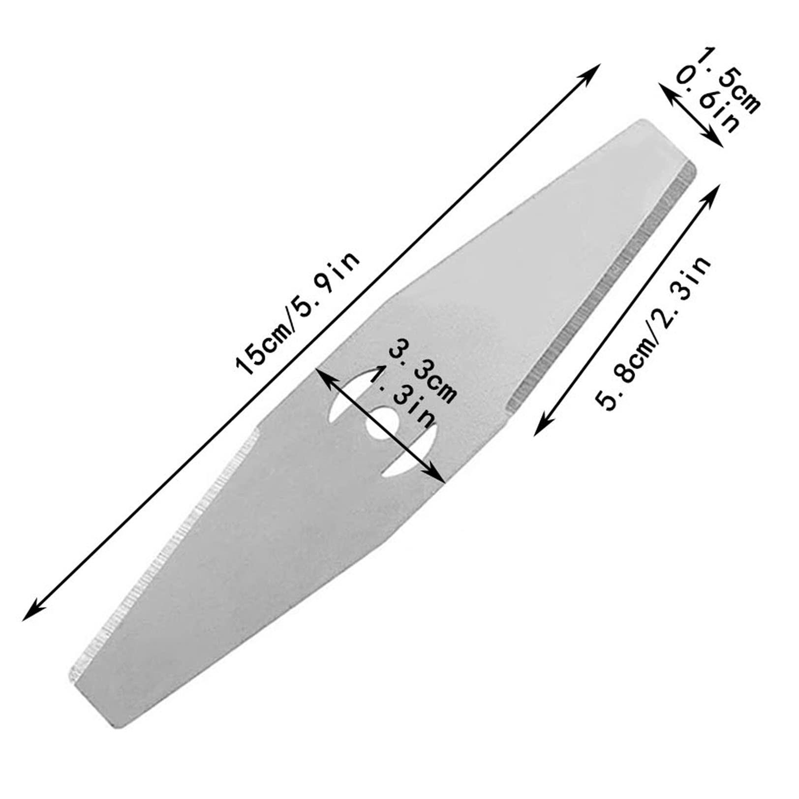 Cordless Electric String Trimmers Metal Blade,4 Pcs Electric Grass Trimmer Blade Edger Lawn Tool Accessory for Cordless String Trimmer Electric Weed Eater Battery Powered Weed Wacker Brush Cutter