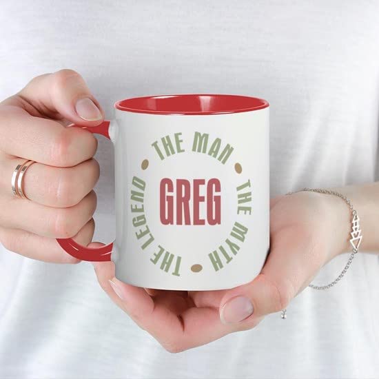 CafePress Greg Man Myth Legend Mug Ceramic Coffee Mug, Tea Cup 11 oz
