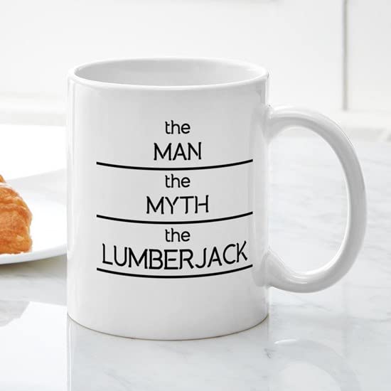 CafePress The Man The Myth The Lumberjack Mugs Ceramic Coffee Mug, Tea Cup 11 oz