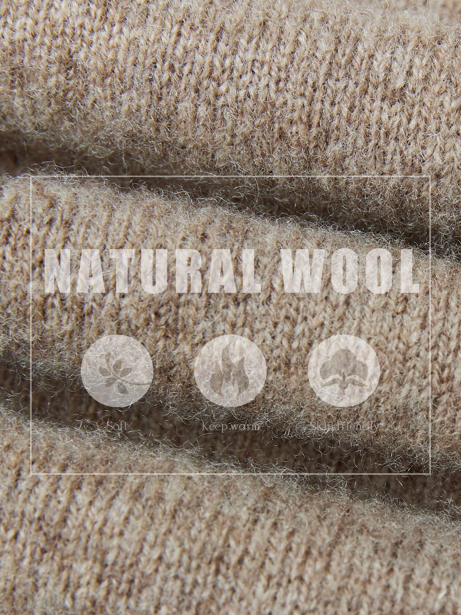 LINY XIN 100% Merino Wool Sweater Women Fall Winter Warm Soft Lightweight Knitted Pullover Crewneck Long Sleeve Sweater (Tan,L)