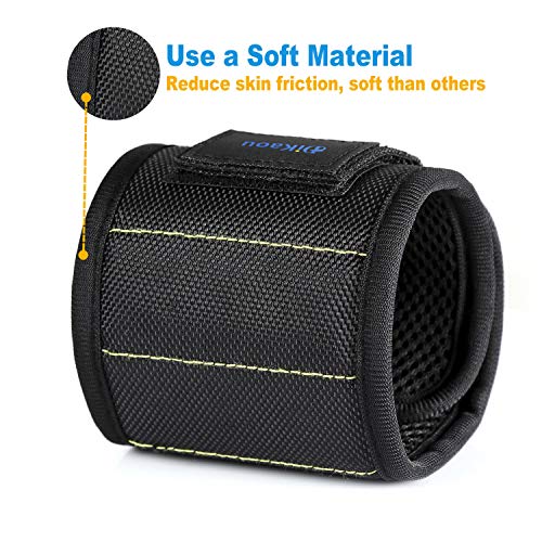 Magnetic Wristband with 20 Strong Magnets for Holding Screws Nails Drill Bits, Father's Day Gifts for Dad, Gadgets Tools, Gifts for Men,Husband, Boyfriend and DIY Handyman