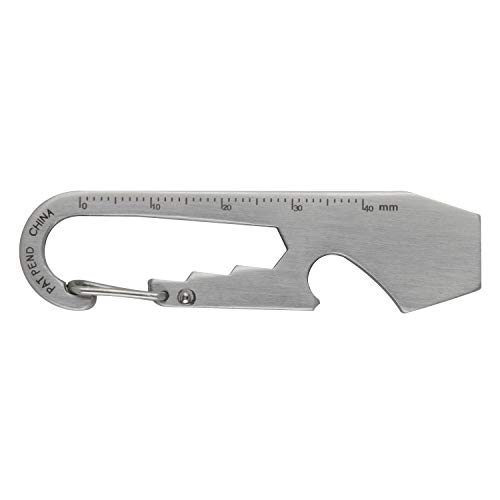 Nite Ize KMT-11-R3 Sized Easily attaches to an existing Chain or Strap DoohicKey Key Keychain Multi-Tool (1 Pack), One, Stainless