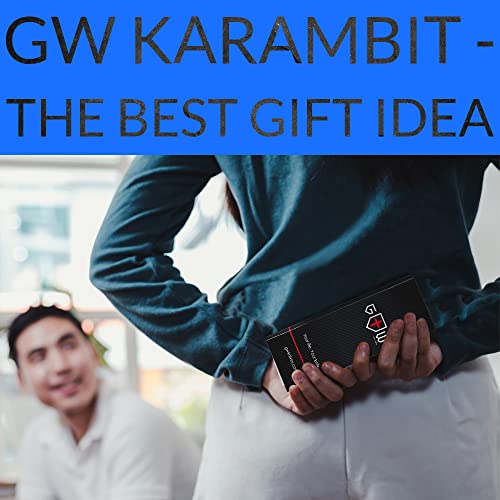 Bundle of 2 Items - Pocket Knife - Tactical Folding Knife - Knife with Fire Starter Paracord Handle - Claw Knife Micarta Handle Sharp Blade - Camping Knives - CSGO Karambits for Men and Women - Gifts