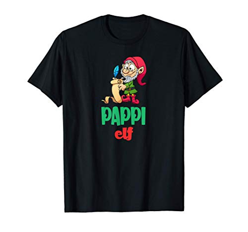 Men's Festive Matching Family Christmas Gift for Pappi Elf T-Shirt