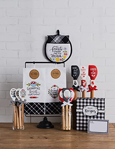 Shannon Road Gifts Classic Kitchen Dishwasher Safe Kitchen Buddies Silicone Spatulas, Set of 2, Stir Things Up
