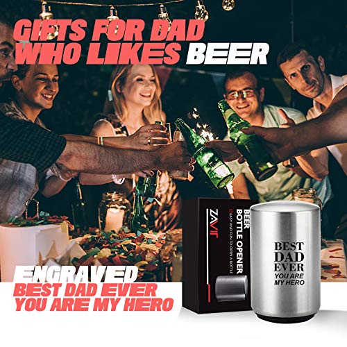 ZAVIT BEST DAD EVER Bottle Opener+Multitool Knife, Gifts for Dad, Dad Birthday Gift, Gifts Idea for Dad.