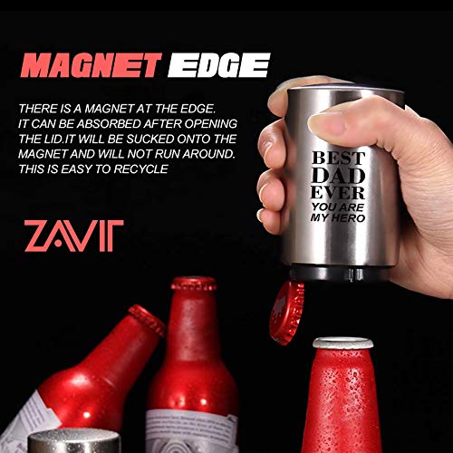 ZAVIT BEST DAD EVER Bottle Opener+Multitool Knife, Gifts for Dad, Dad Birthday Gift, Gifts Idea for Dad.