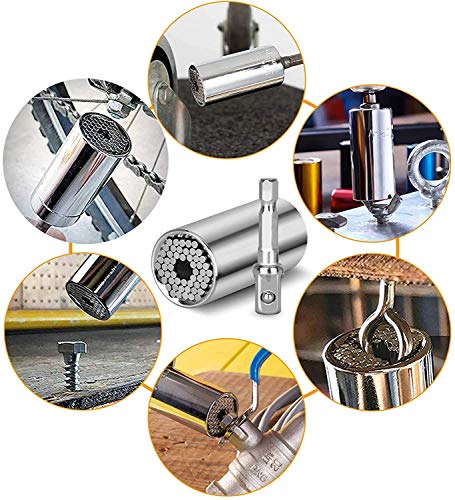 10PCS 1/4 inch Hex Shank Screwdriver Bits + Universal Socket Grip Tool Gifts for Men
