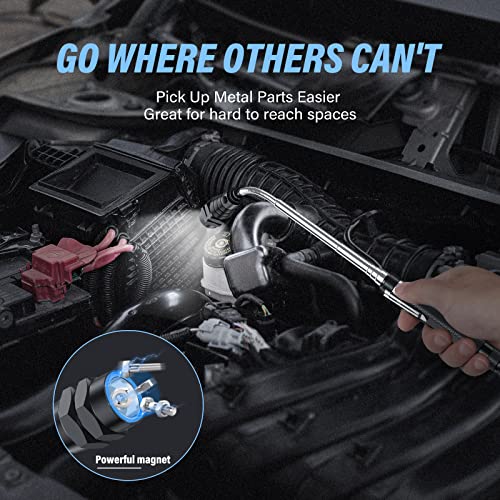 FLY2SKY Christmas Stocking Stuffer for Dad Cool Gadgets Christmas Dad Gift Men Husband LED Light Magnetic Pickup Tool + 6 in 1 Multitool Pen Stocking Stuffers Gifts for Men Who Has Everything