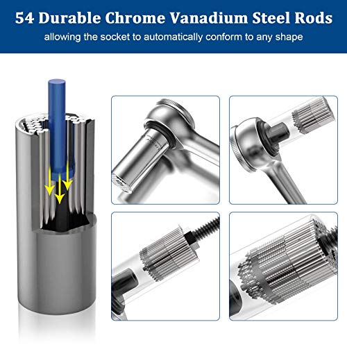 10PCS 1/4 inch Hex Shank Screwdriver Bits + Universal Socket Grip Tool Gifts for Men