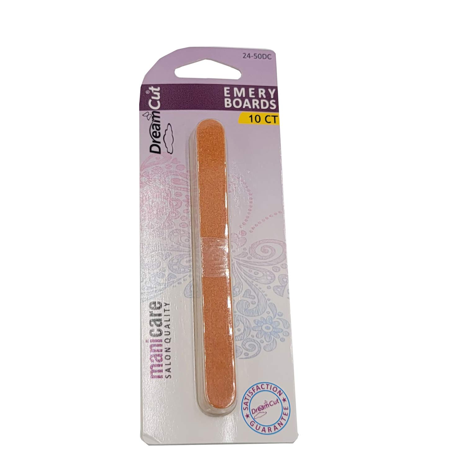 DreamCut Single Pack Nail File Emery Boards Buffering Files Professional Manicure Pedicure Beauty Tools 10Pcs/Pack Nail Files for Home and Salon Use