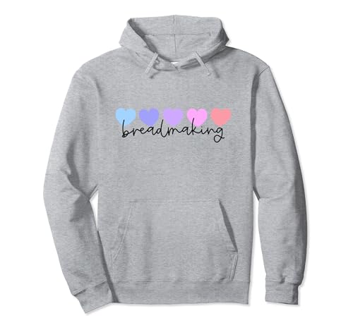 Breadmaking or Breadmaker Lover Heart Women Girls or Mom Pullover Hoodie