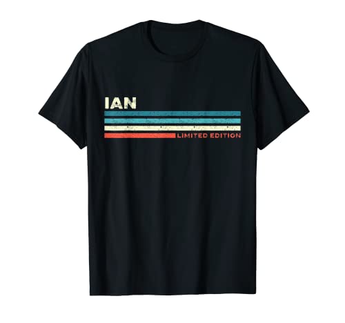 Mens Ian Customized Personalized Name Funny Birthday T-Shirt