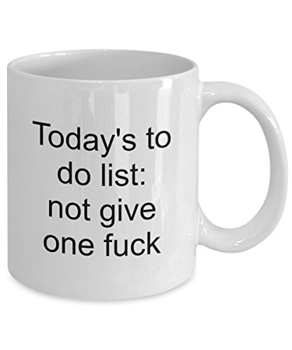 Funny Double Side Printed Coffee Mug with Quote Unique Novelty Gag Mug Idea for Family, Friends, Coworkers Men & Women White Ceramic Coffee Cup 11 Ou