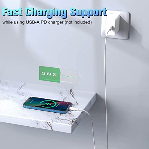 iPhone Fast Charging Cable [Apple MFi Certified] 2-Pack 3FT Lightning to USB Cable iPhone Charger Cord Compatible with iPhone 14 13 12 11 Pro Max XR XS X 8 7 6 Plus SE iPad and More Lightning Cable