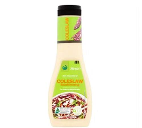 Woolworths Dressing Coleslaw 290Ml - Woolworths Select Coleslaw Salad Dressing contains no preservatives, no artificial colours or flavours.