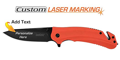 Kershaw Custom Laser Engraved Barricade Knife 8650