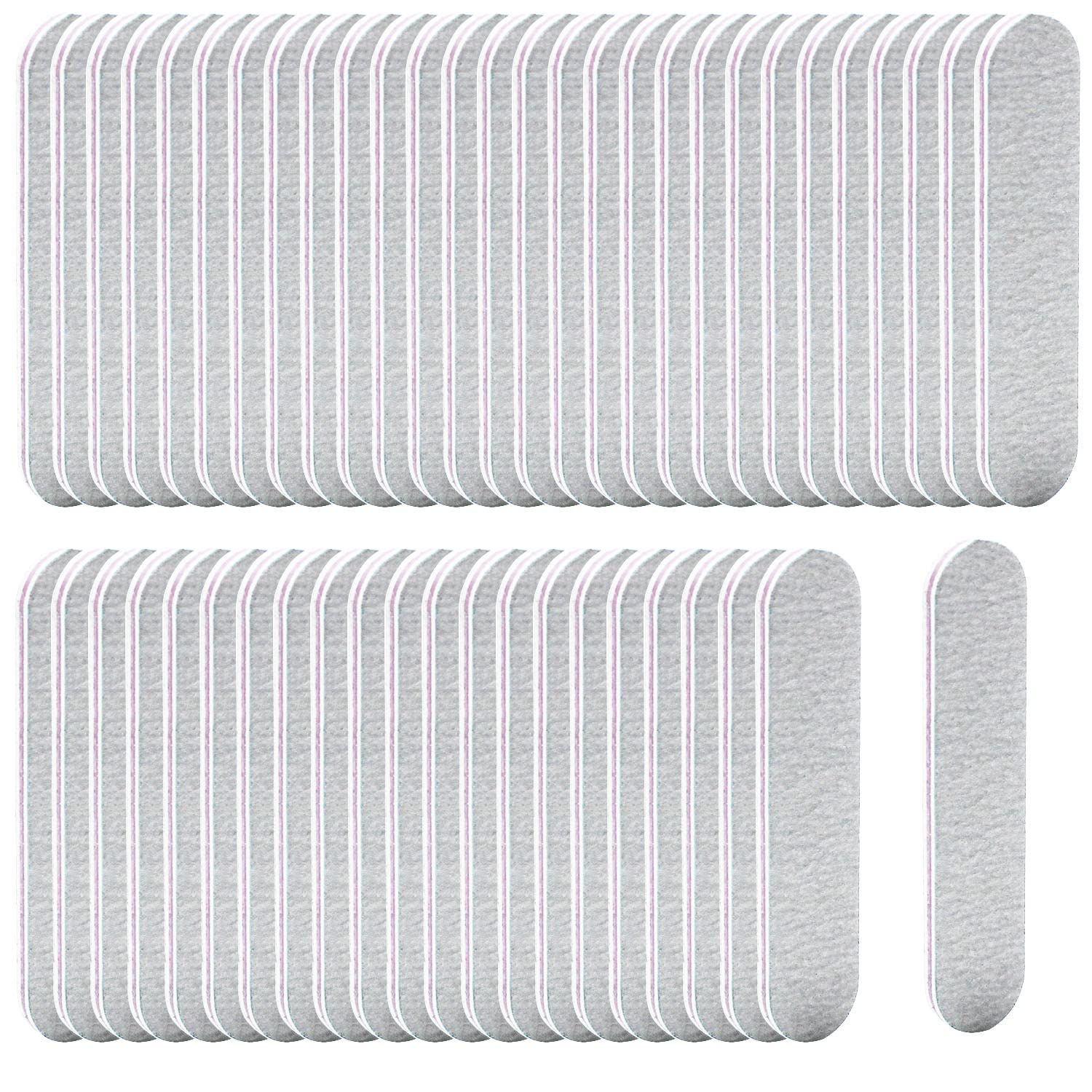 50 Packs 100/180 Grits Mini Nail Files and Buffers Double Sided Emery Boards Manicure Tool for Acrylic Nails, Nail Care
