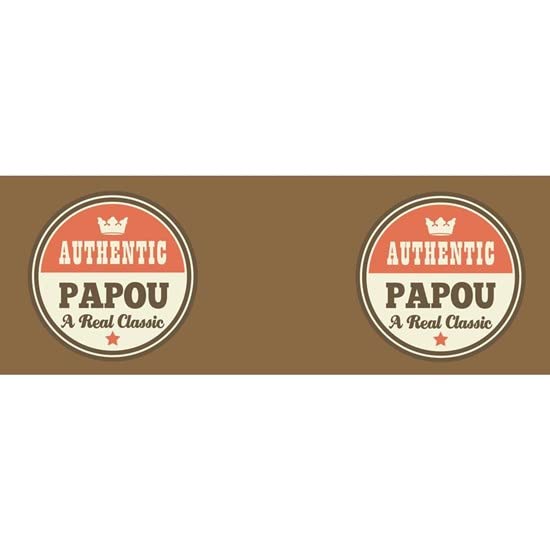 CafePress Vintage Papou Design Gift Mugs Ceramic Coffee Mug, Tea Cup 11 oz