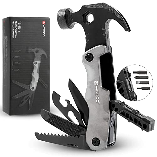 Gifts for dad from daugther son WROOC Stocking Stuffers car accessories, camping multitool multi-hammer,cool gadgets for men him, useful birthday gifts for him/husband/boyfriend Valentines gift