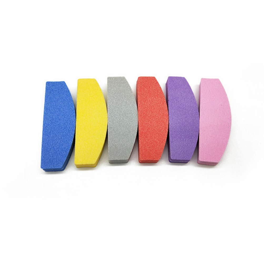 Beaupretty 20PCS nail file for acrylic nails nail sanding block pedicure nail buffer nail files Toenail File nail emery board False Nail File Fingernail File nail art tool bulk purple Remover