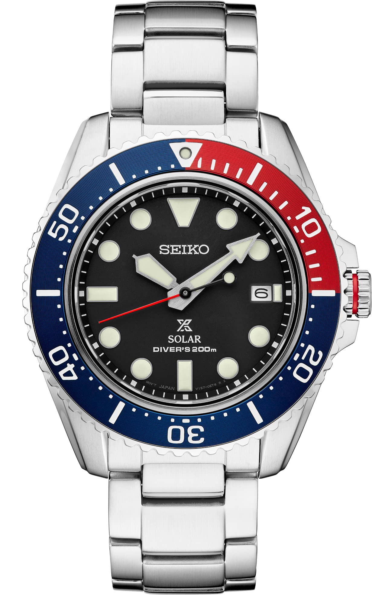 SEIKO SNE591 Automatic Solar Dive Watch for Men - Prospex Collection - LumiBrite Hands, Sapphire Crystal - Water Resistant 200M