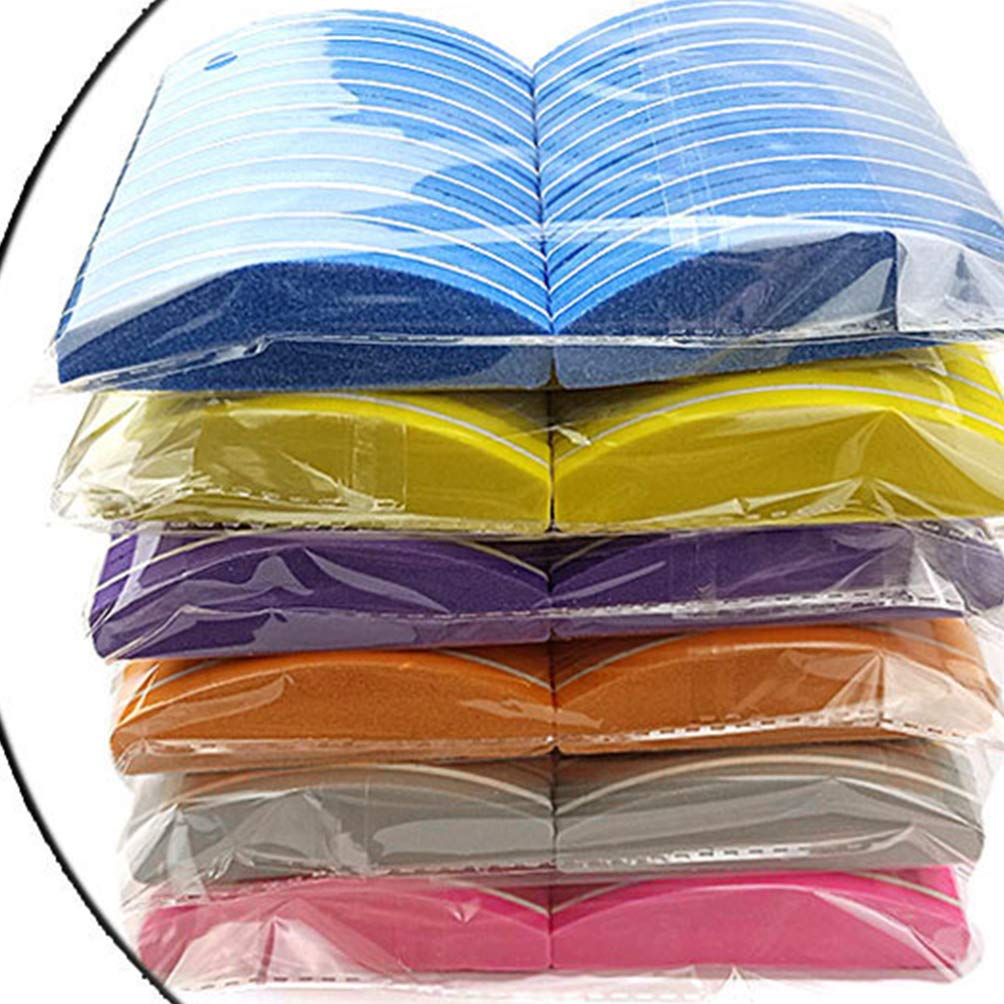 Beaupretty 20PCS nail file for acrylic nails nail sanding block pedicure nail buffer nail files Toenail File nail emery board False Nail File Fingernail File nail art tool bulk purple Remover