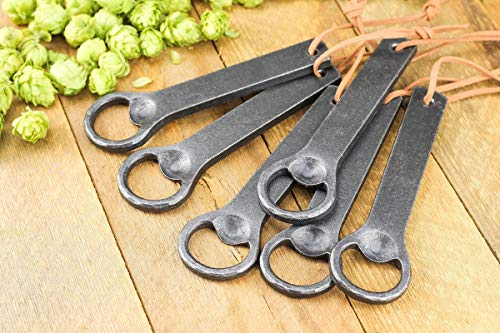 Bottle Opener - Black Dog Ironworks | Hand Forged Iron Beer Opener, Gift For Men| Great Gift for Fathers Day or 6 year Anniversary