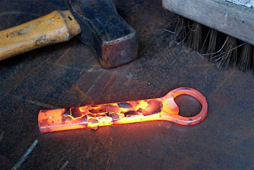 Bottle Opener - Black Dog Ironworks | Hand Forged Iron Beer Opener, Gift For Men| Great Gift for Fathers Day or 6 year Anniversary