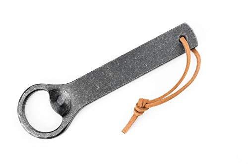 Bottle Opener - Black Dog Ironworks | Hand Forged Iron Beer Opener, Gift For Men| Great Gift for Fathers Day or 6 year Anniversary