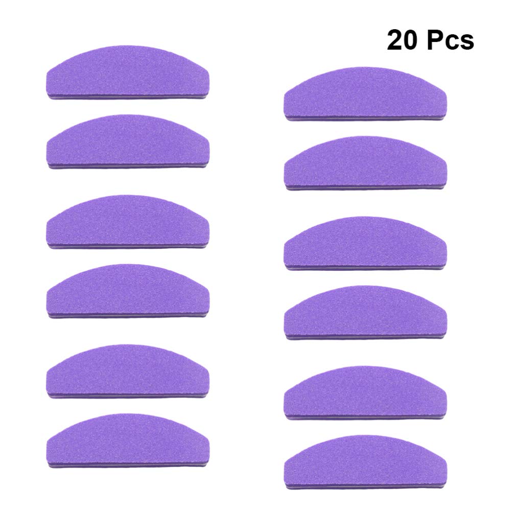 20PCS Foot Buffer Block Buffing Block Rough Nail File Emery Boards for Nails Toenail File Nail Files Professional Manicure Pedicure Tools Nail Files Tool Purple King Luster