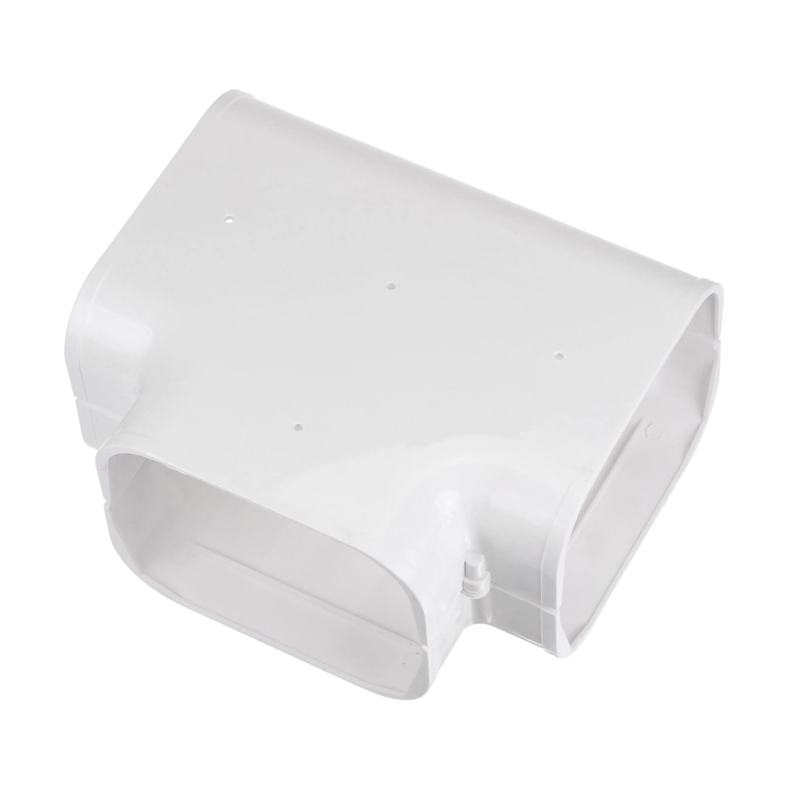 PATIKIL 6" PVC Decorative Line Cover, Tee Elbow Tubing Parts Accessories for Air Conditioner Central AC Heat Pump, White