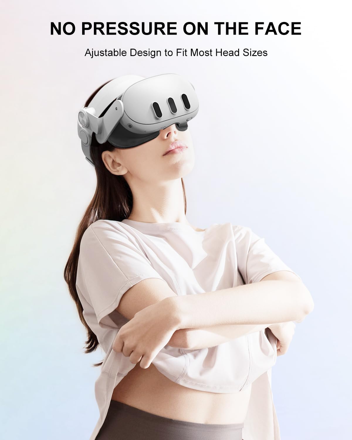 for Meta Quest 3/3S Head Strap - Comfort Vr Accessories with Adjustable Elite Headstrap Design for Meta/Oculus Quest 3/3S Support Face Protective Pad Cover Replacement Headset Accessory (T3)
