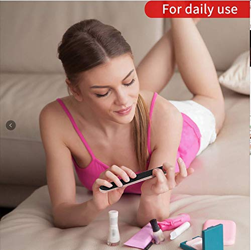 Nail File Emery Board Nail care Double Sided 100 180 Grit Gel Acrylic Dip Black Nail Buffering Files Professional Manicure Pedicure Tools 10Pcs/Pack Nail Files Set for Home and Salon Use