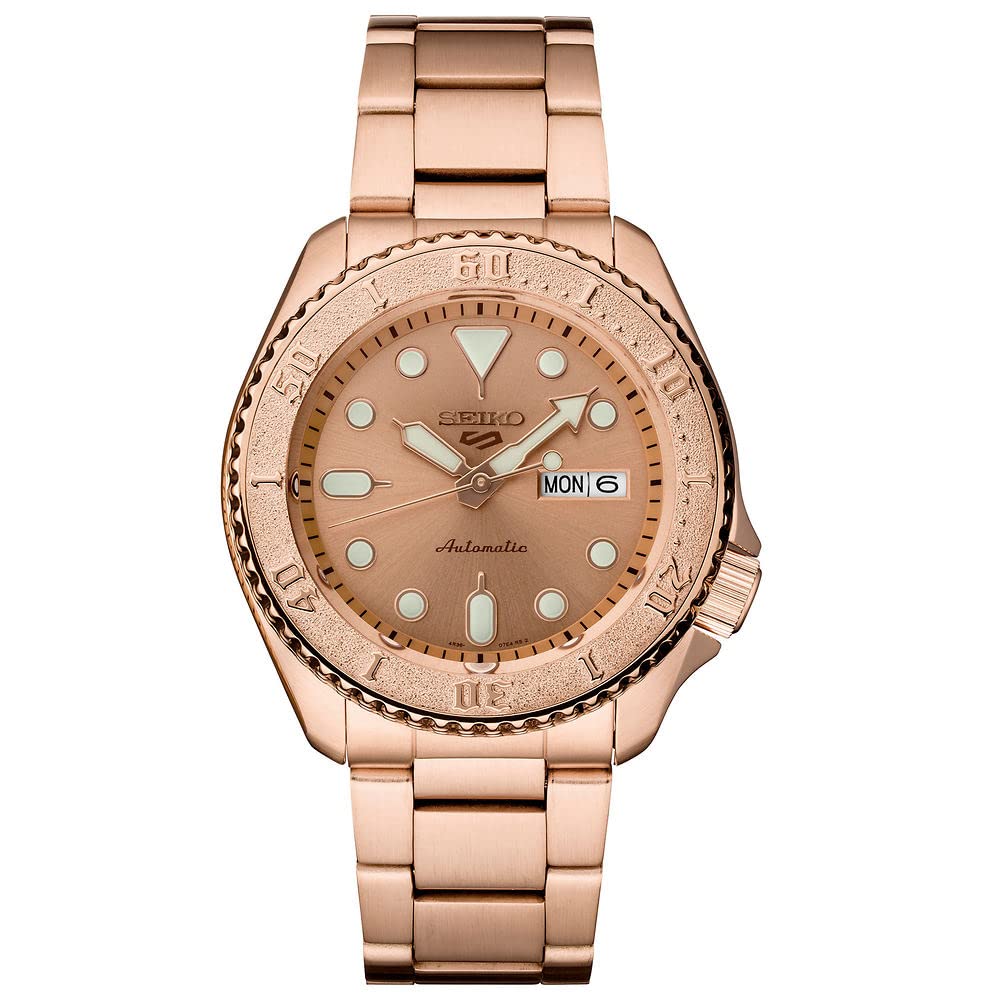SEIKO 5 Sports Automatic Rose Gold Dial Men's Watch SRPE72