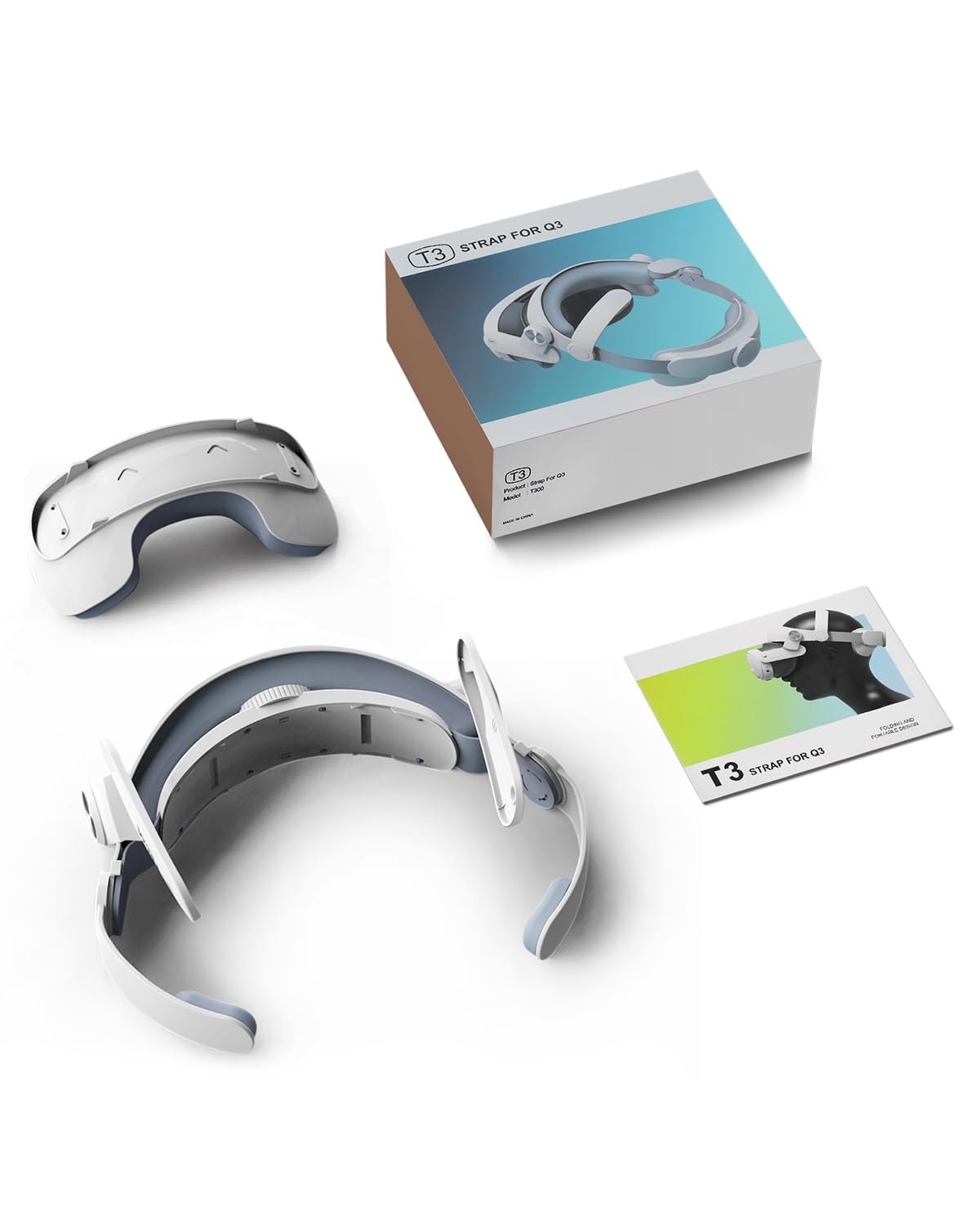 for Meta Quest 3/3S Head Strap - Comfort Vr Accessories with Adjustable Elite Headstrap Design for Meta/Oculus Quest 3/3S Support Face Protective Pad Cover Replacement Headset Accessory (T3)