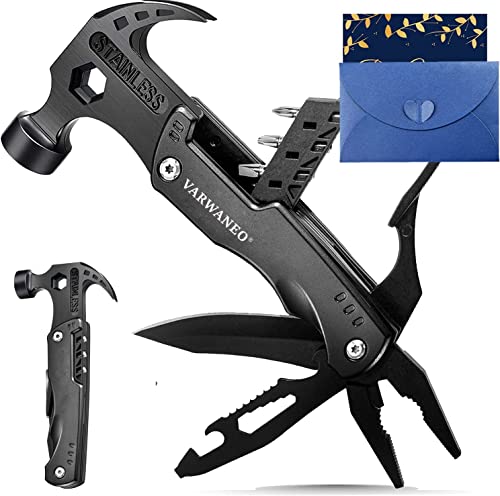 Gifts for Men Dad ,Multitool Hammer Camping Accessories Survival Gear and Equipment,Cool & Unique Birthday Gifts for Dad Husband Boyfriend, Outdoor Hunting,Hiking,Fishing,Emergency Escape Tool