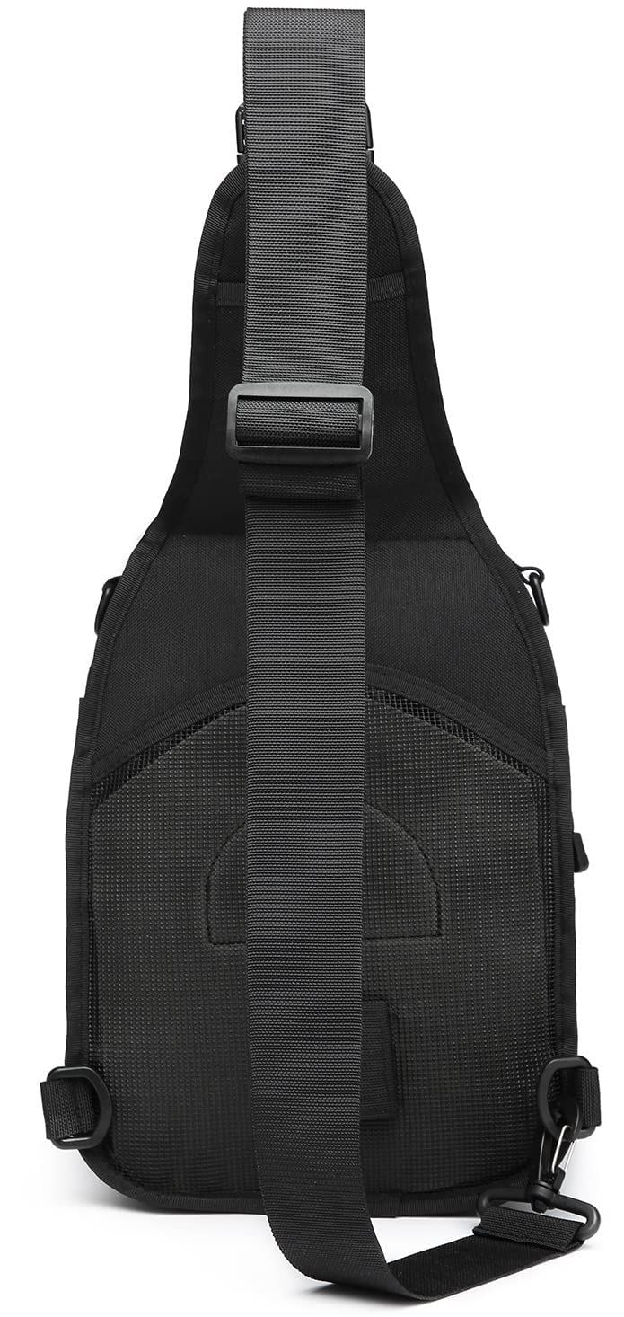 ATBP Tactical Sling Backpack With Holster Military Crossbody Bag for Men Single Shoulder Back Pack 10L