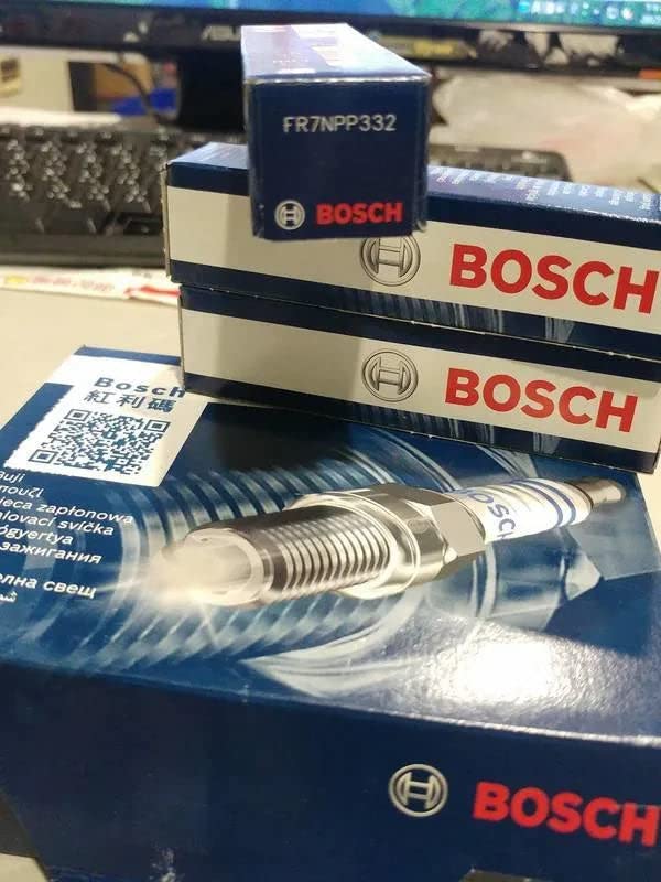 BMW Spark Plugs Platinum Plug Set Bosch OEM 158253 / FR7NP P332 (6pcs)